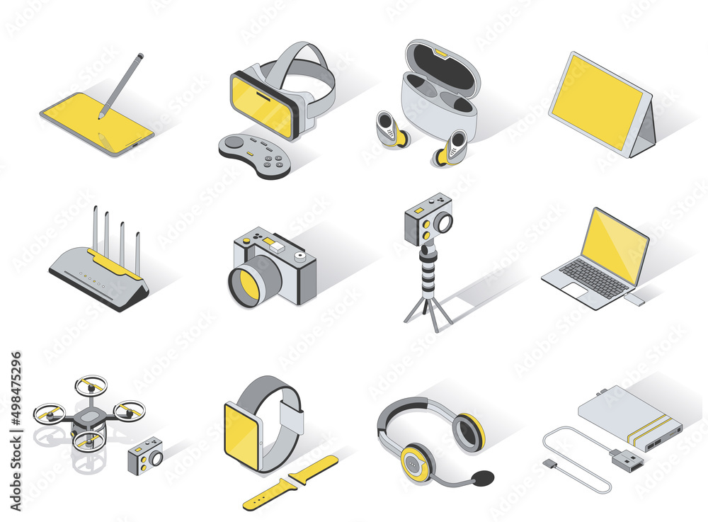 3d Gadgets Vector
