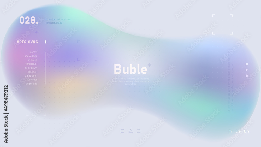 Contemporary soft shape isolated on light grey background. Trendy soft ...