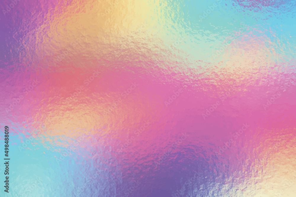 Abstract rainbow background, holographic foil texture, vector ...