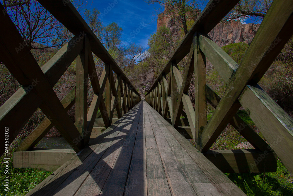 Ihlara Valley in Cappadocia. Ihlara Valley (Peristrema Monastery) or ...