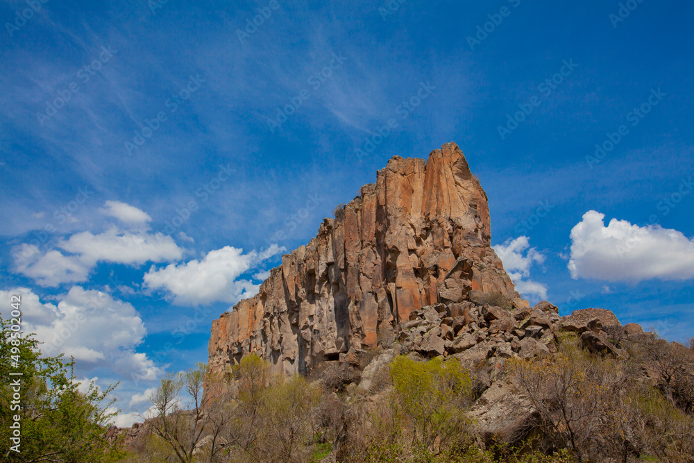 Ihlara Valley in Cappadocia. Ihlara Valley (Peristrema Monastery) or ...