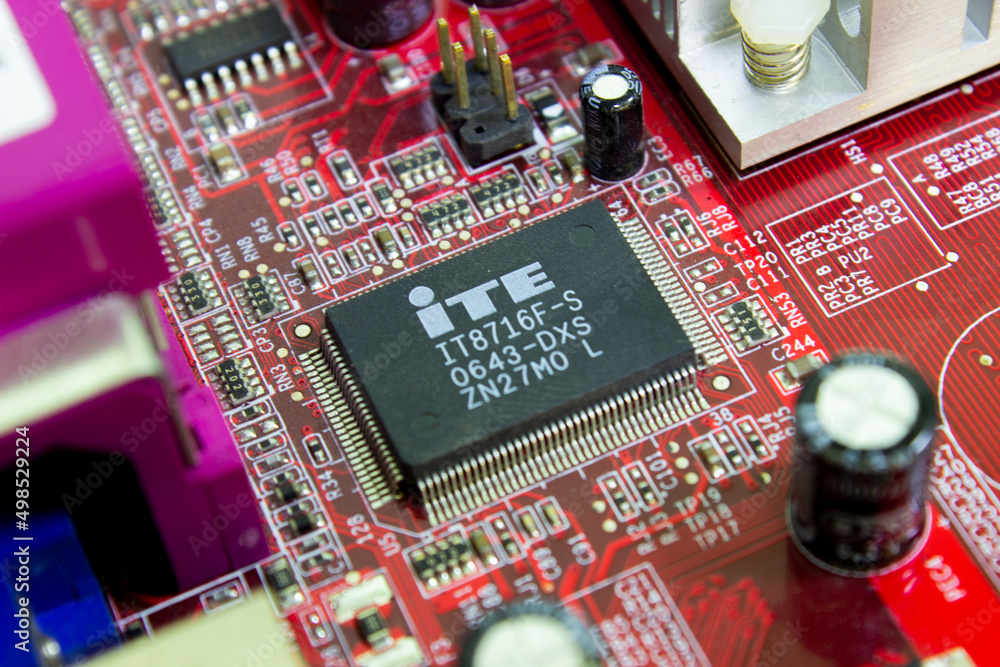 Sochi, Russia - April 02 2022: ITE super io environment monitoring ...