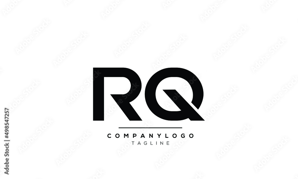 Alphabet letters Initials logo RQ Stock Vector | Adobe Stock