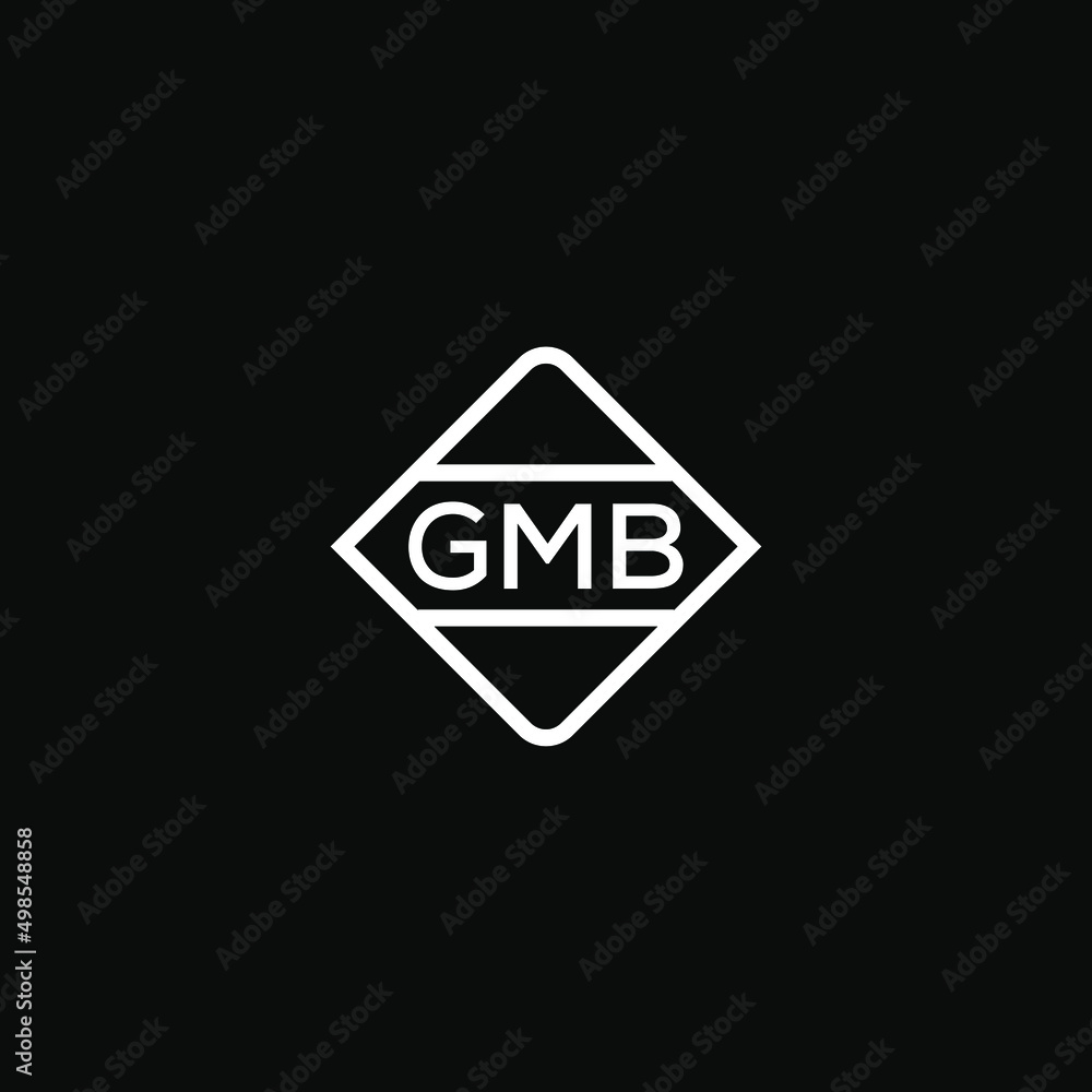 GMB 3 letter design for logo and icon.GMB monogram logo.vector ...