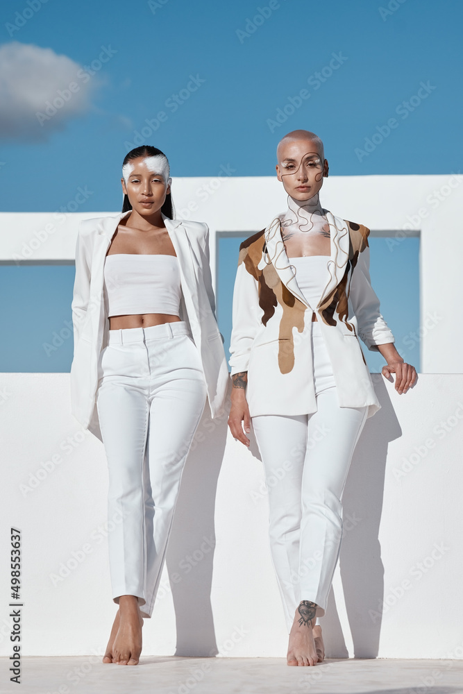 Women define beauty because they are the reason it exists. Shot of two ...