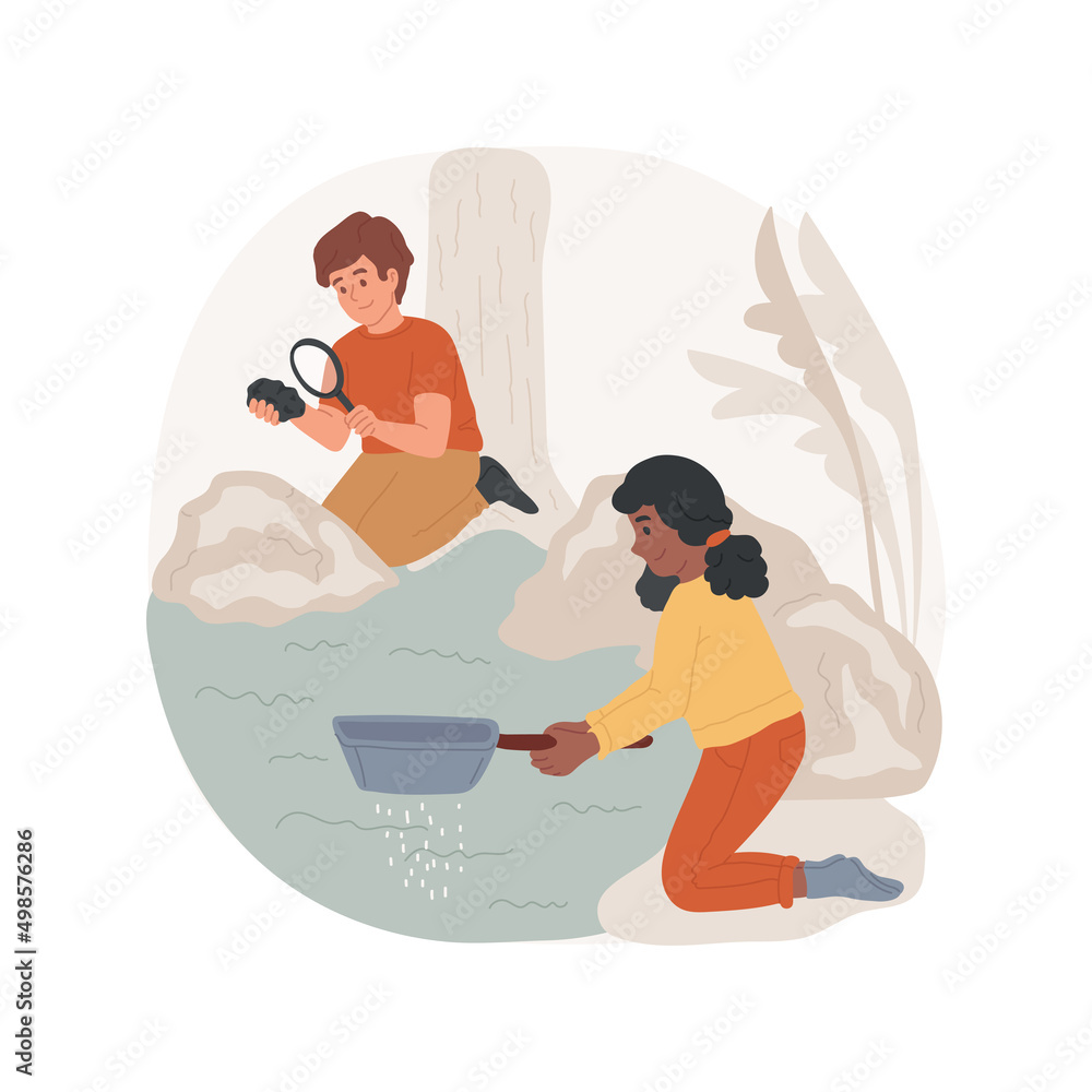 Environmental camp isolated cartoon vector illustration. Ecology summer ...