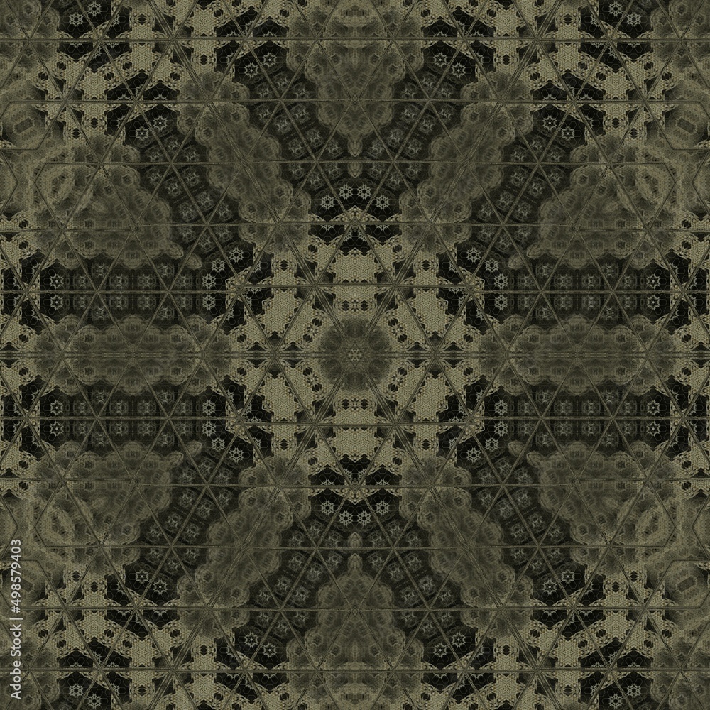 Mystical pattern design for the background. 3d illustration art for ...