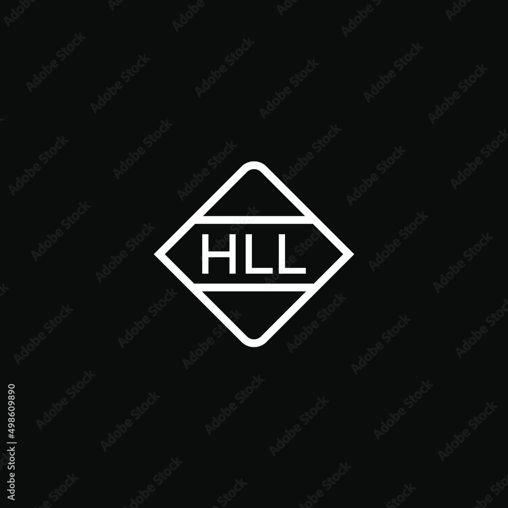 HLL 3 letter design for logo and icon.HLL monogram logo.vector ...
