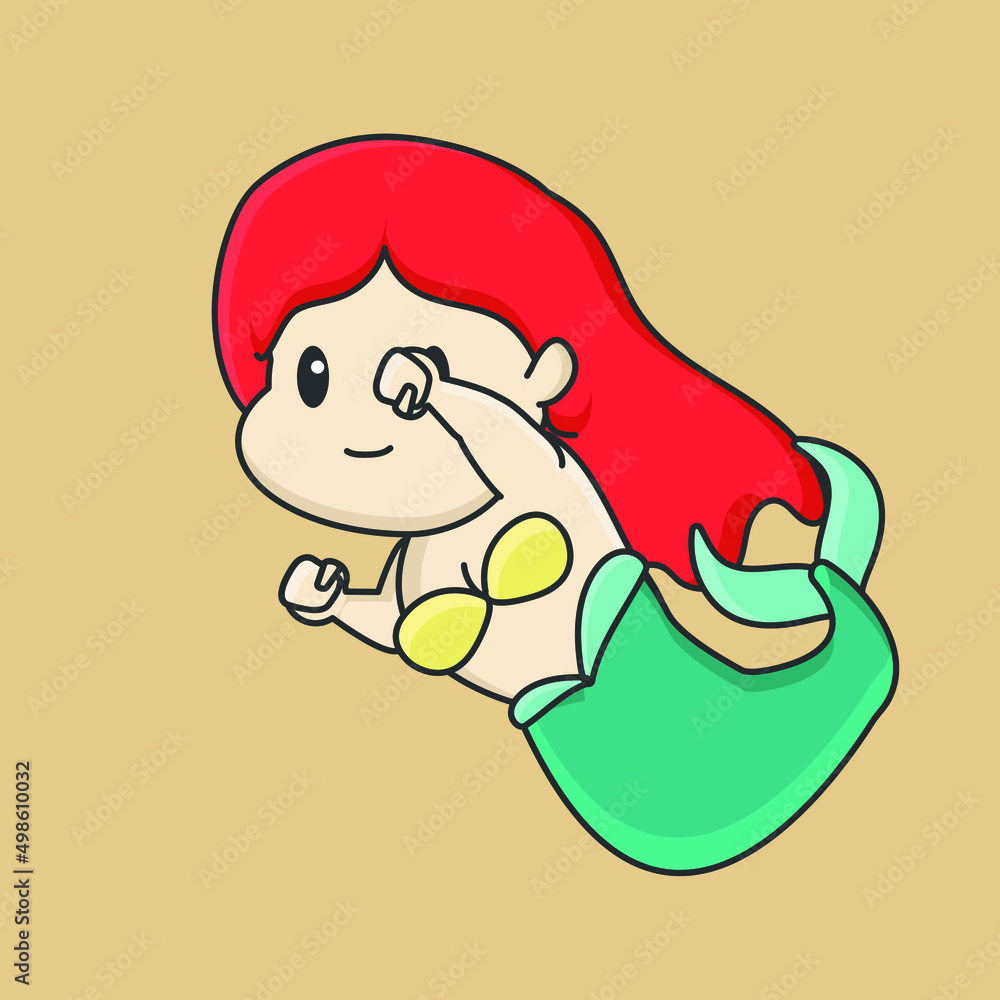 World Oceans Day earth environment ocean cartoon mermaid kid character ...