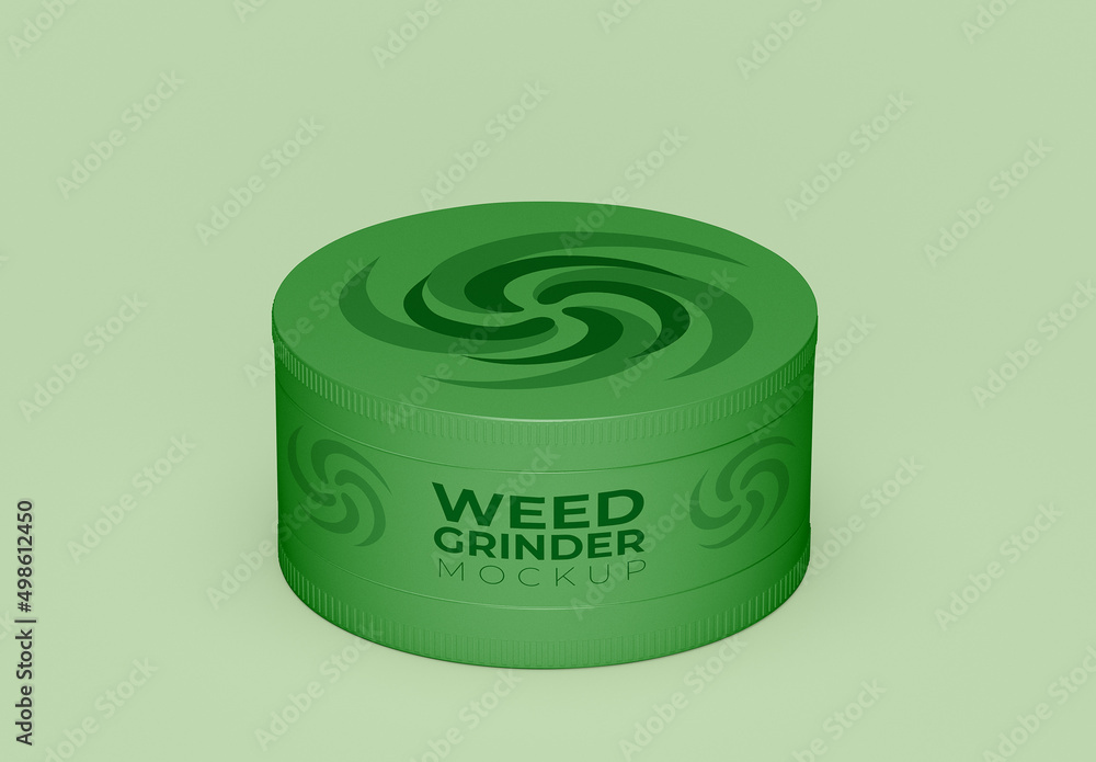Weed Grinder Mockup Stock Template | Adobe Stock