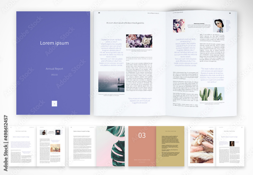 Annual Report with Innovative Storytelling Approach Stock Template ...
