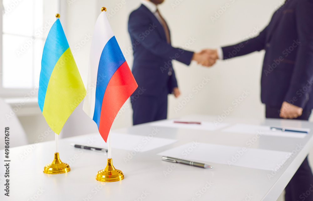 Russian Federation and Ukraine state representatives exchange ...