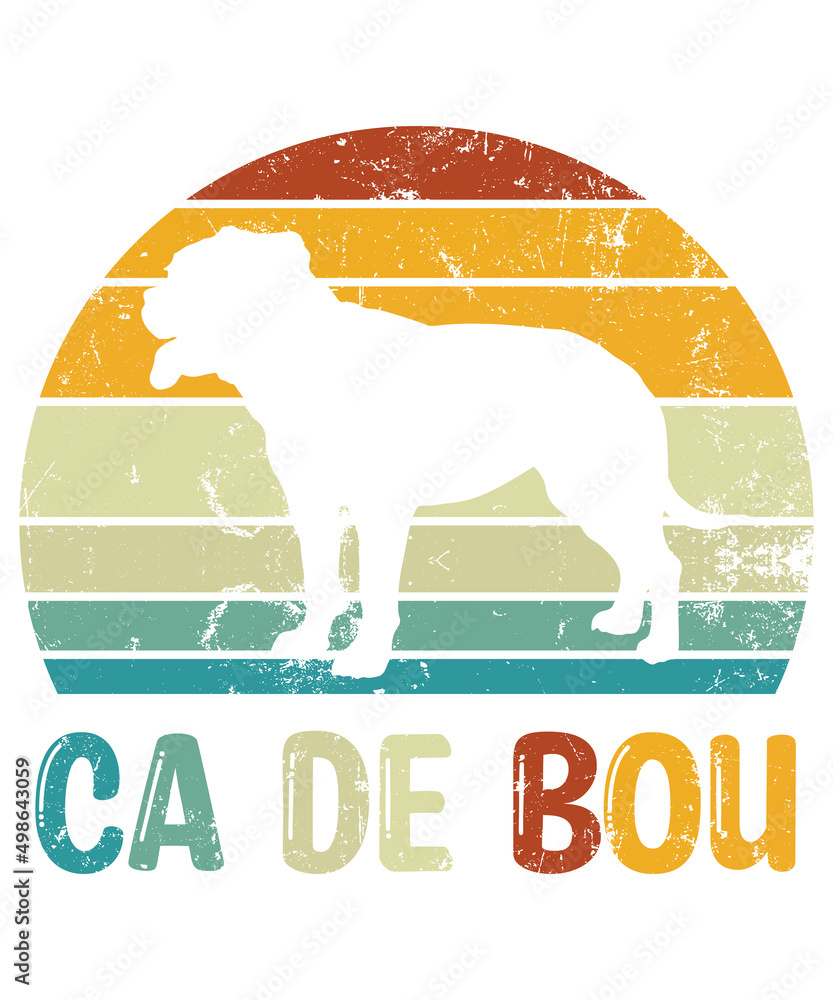 Ca de Bou Retro Vintage Sunset T-shirt Design template, Ca de Bou on ...