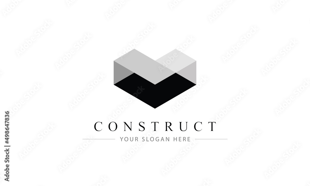 Modern construction logo design template. Design for architecture ...