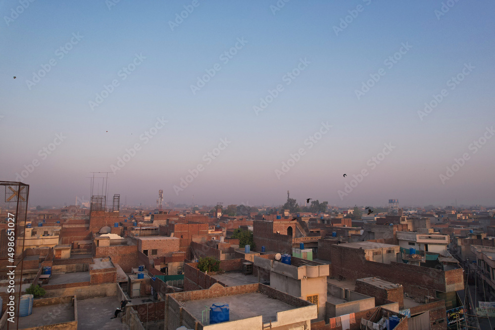 An Aerial view of Gujranwala City of Punjab Pakistan Stock Photo ...
