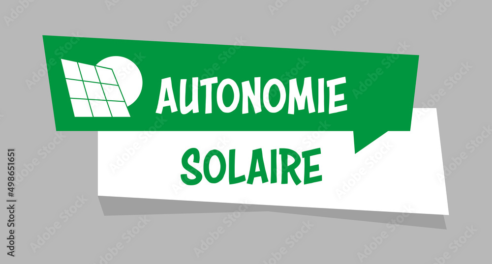 Logo autonomie solaire. Stock Vector | Adobe Stock