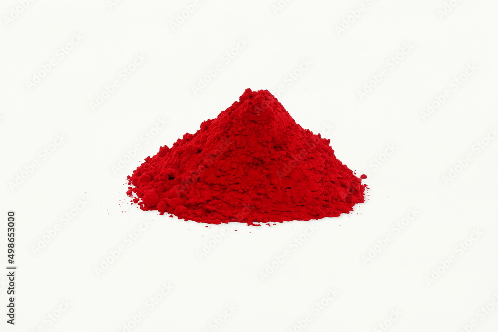 heap of kumkum powder use for indian traditional god worship and ...