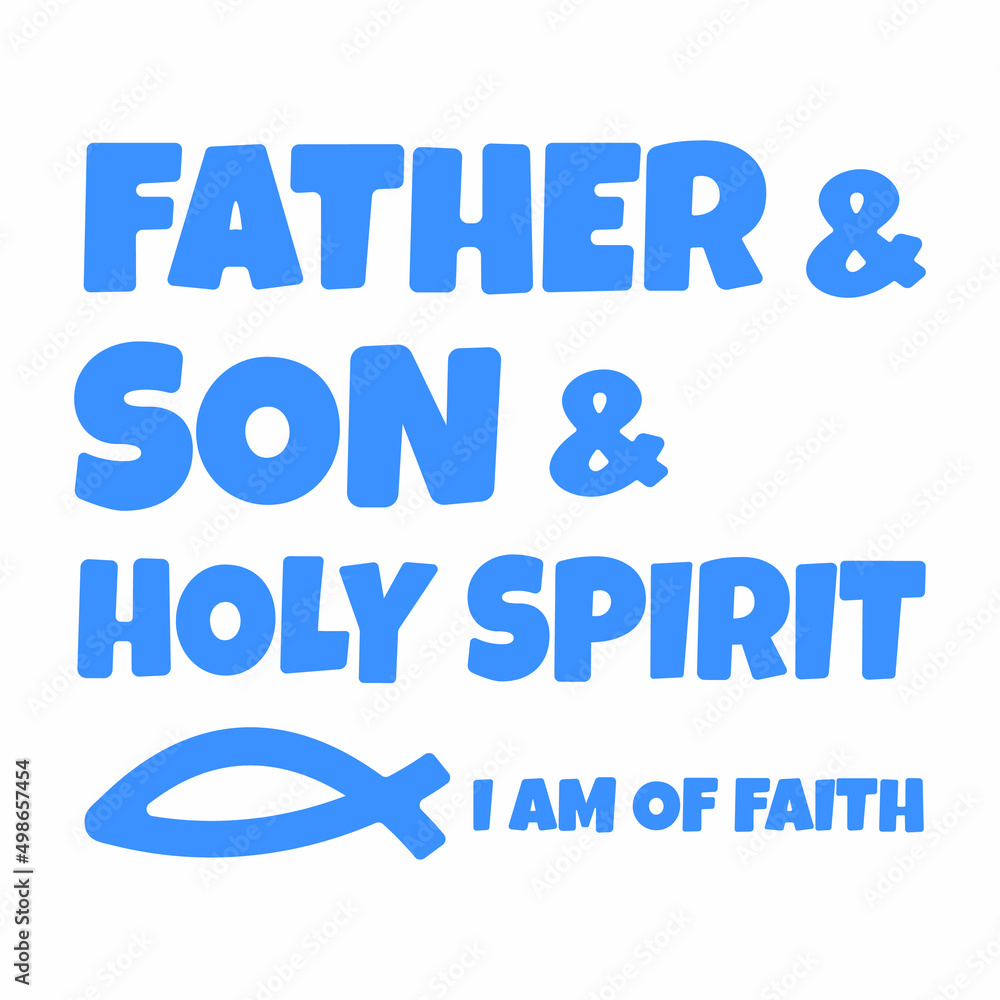 Father Son Holy Spirit scripture gospel bible Stock Vector | Adobe Stock