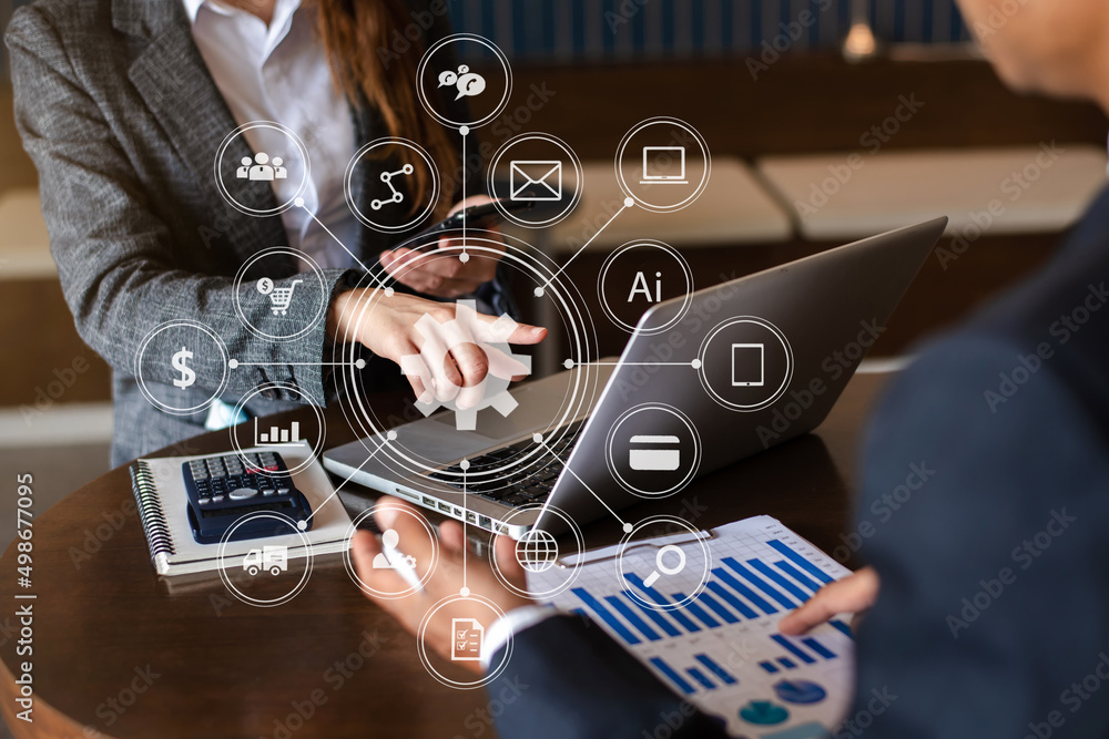 Co Working Process Team Working Coding Software Developer Work With Ar New Design Dashboard