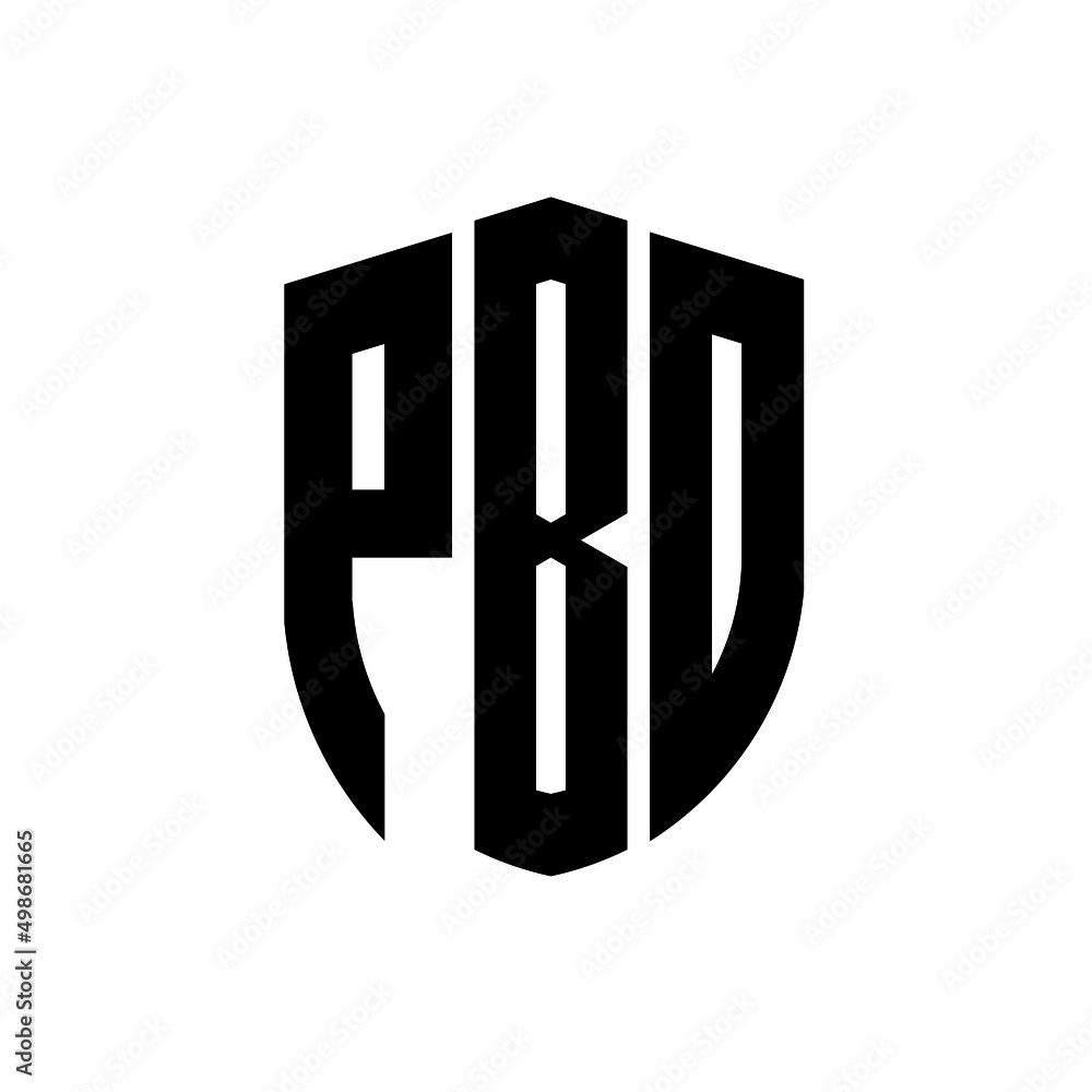 Vecteur Stock PBD letter logo design. PBD modern letter logo with black ...