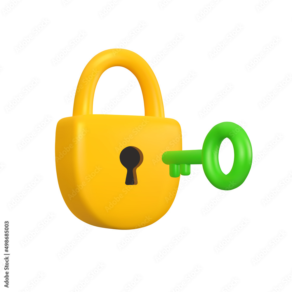 Lock And Key Cartoon