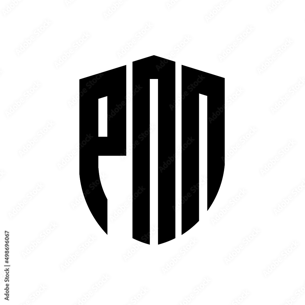 PNN letter logo design. PNN modern letter logo with black background ...