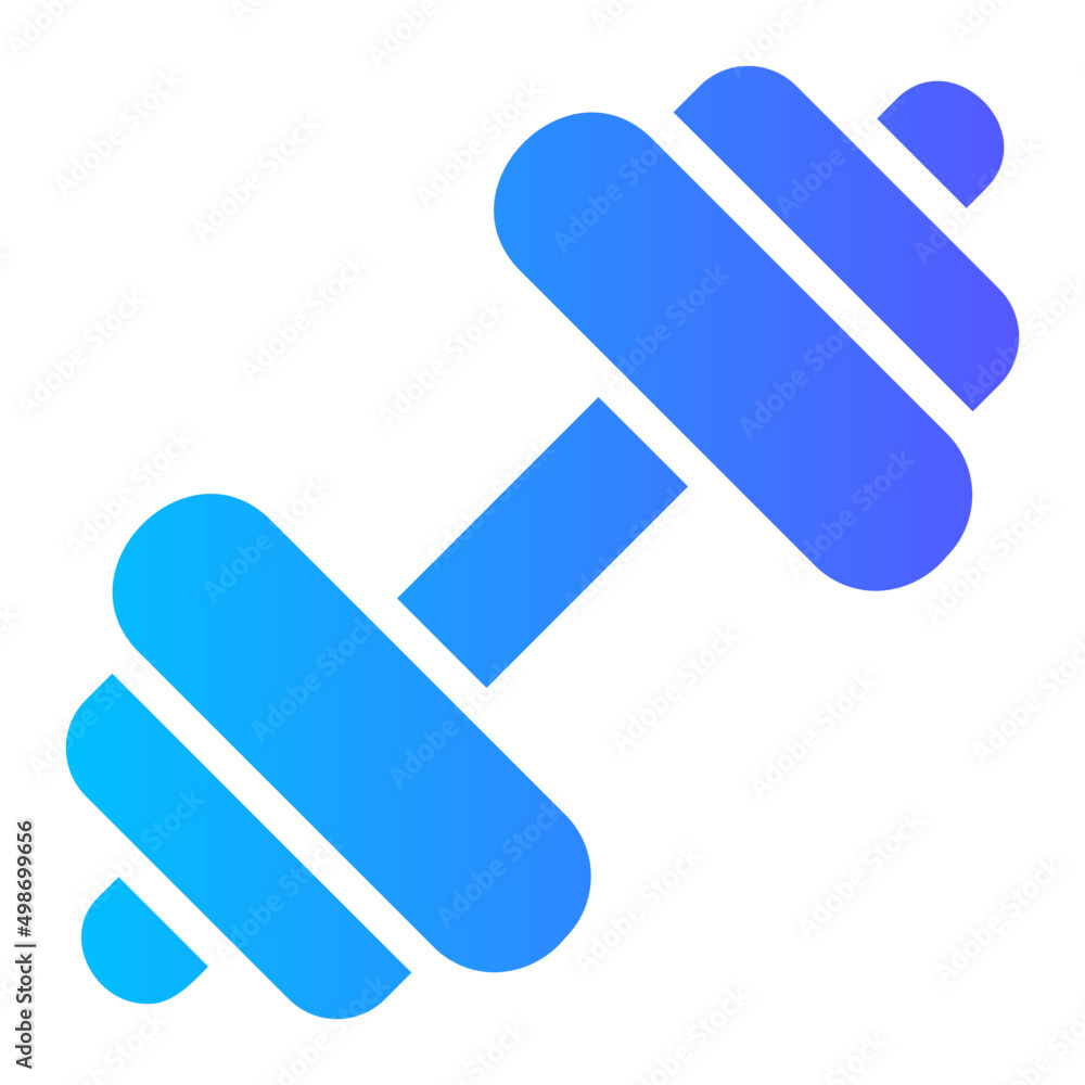 dumbbell gradient icon Stock Vector | Adobe Stock