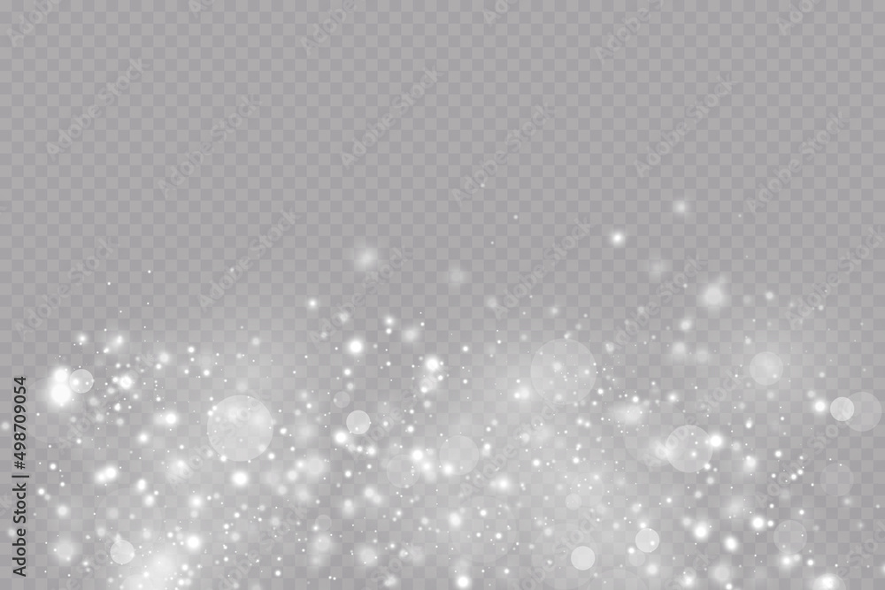 light effect. Background of sparkling particles. Glittering fairy dust ...