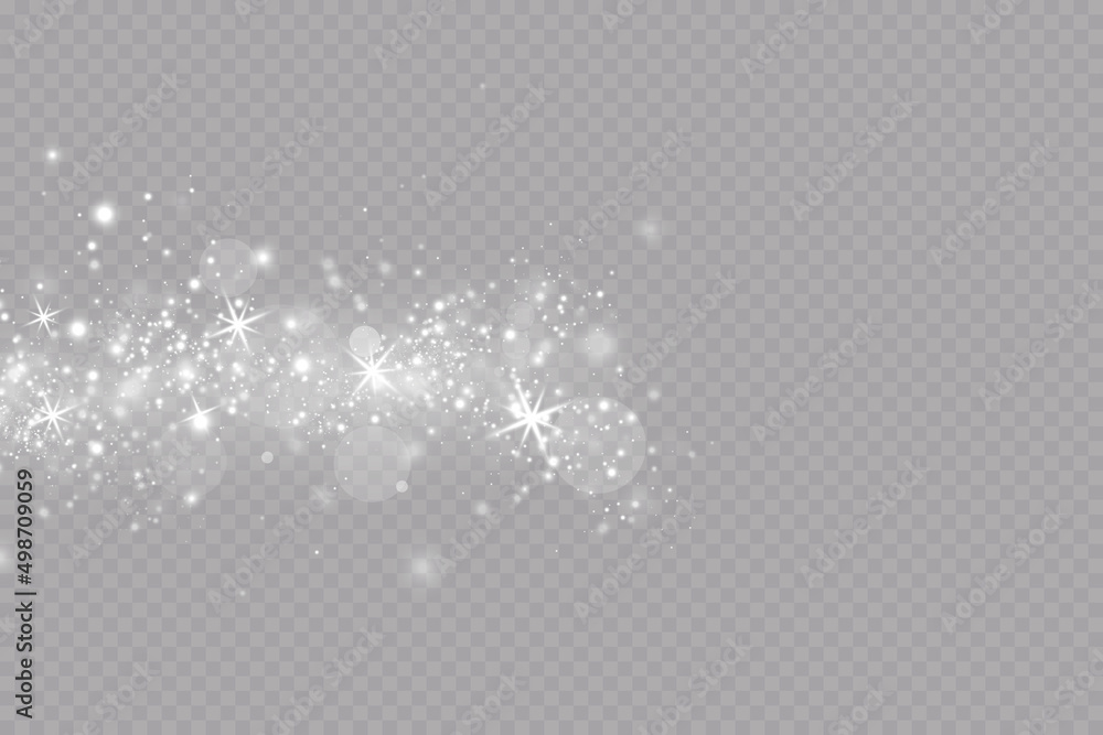 light effect. Background of sparkling particles. Glittering fairy dust ...