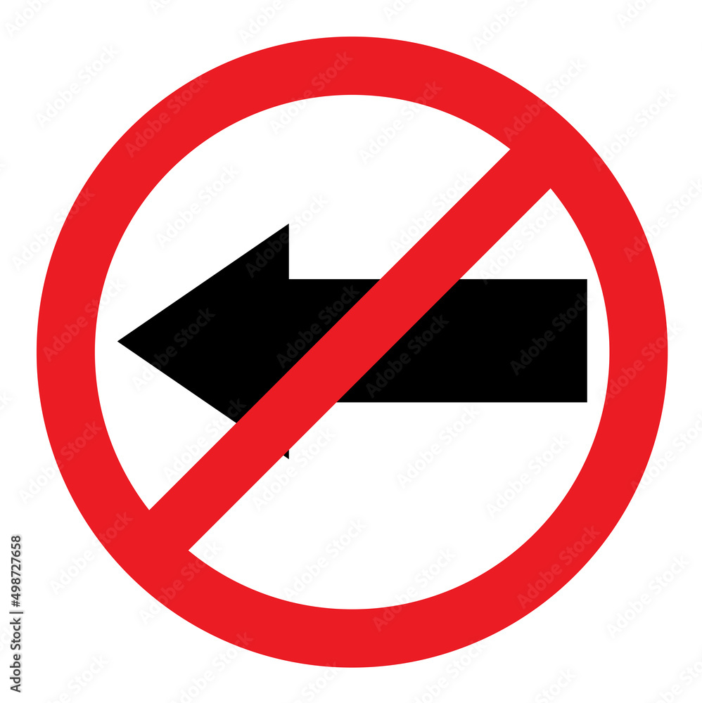 Do not go right side , Go right side is prohibited, Go left side is ...