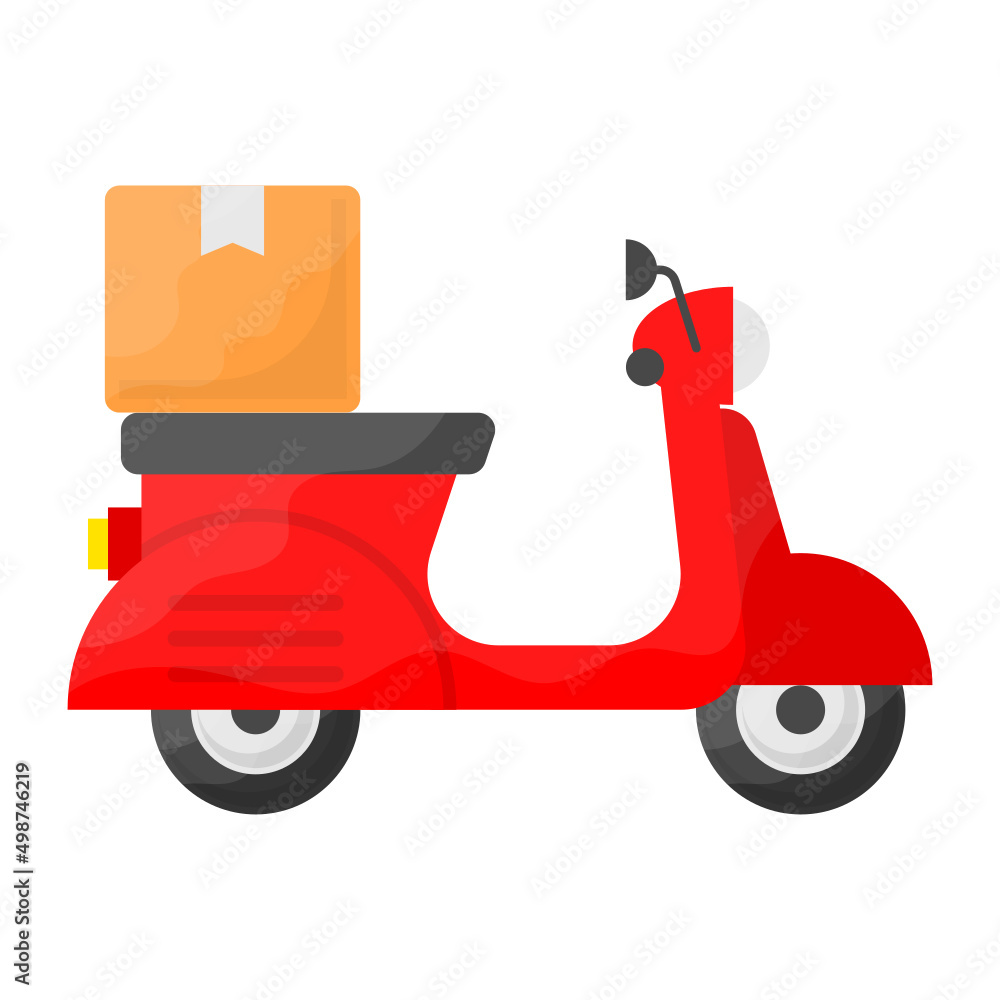 Take-Away Buffet Logistics vector color icon design, Retail Food ...