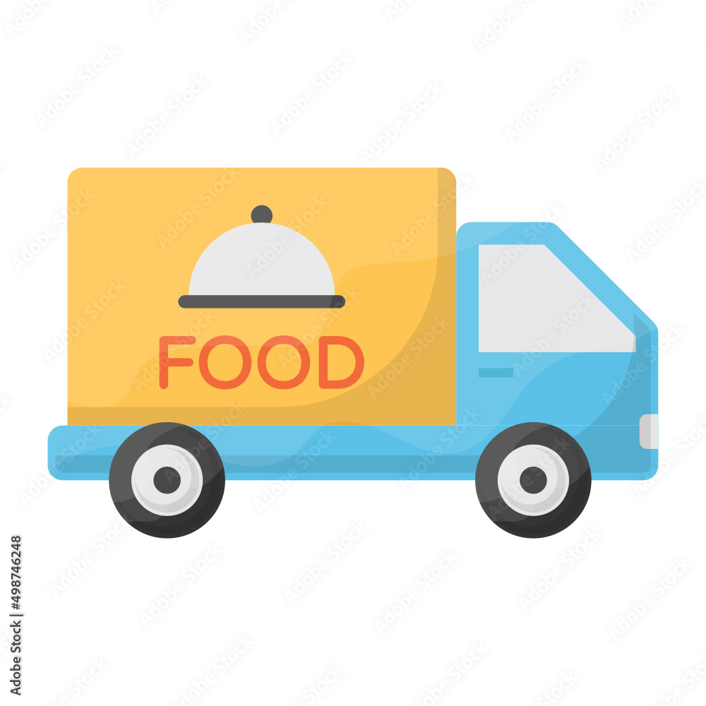 special event caterer vector color icon design, Retail Food delivery ...