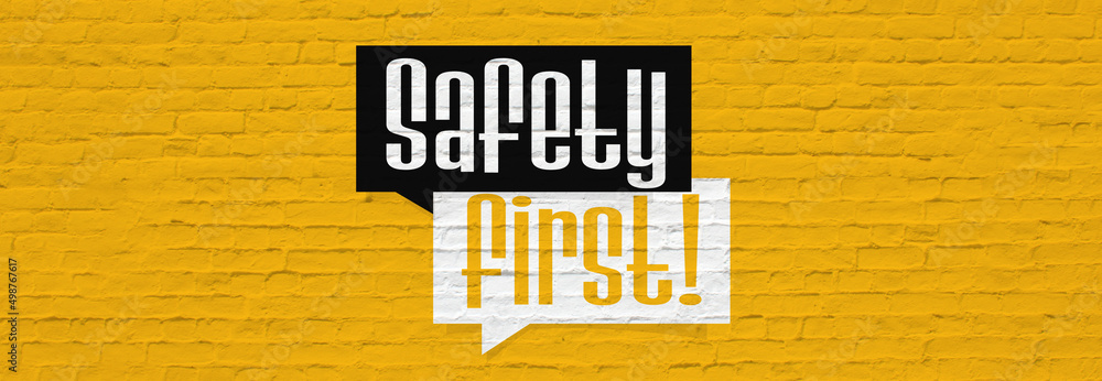 Safety first Stock Illustration | Adobe Stock