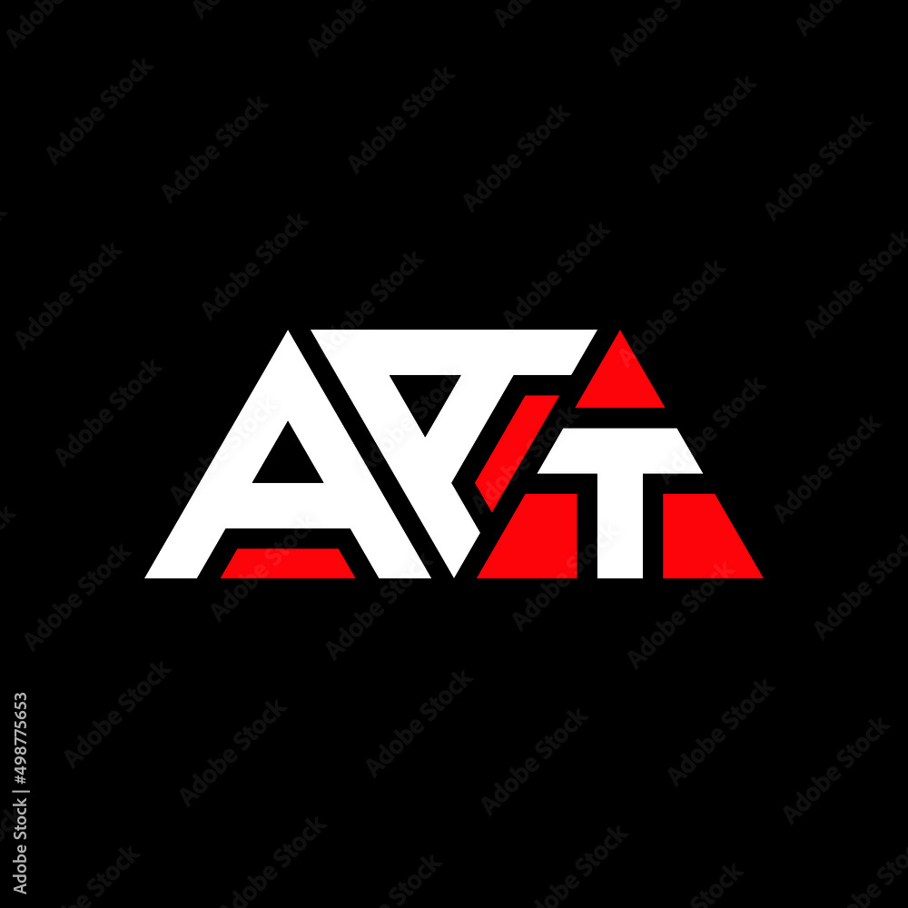 Vetor do Stock: AAT letter logo design with polygon shape. AAT polygon ...