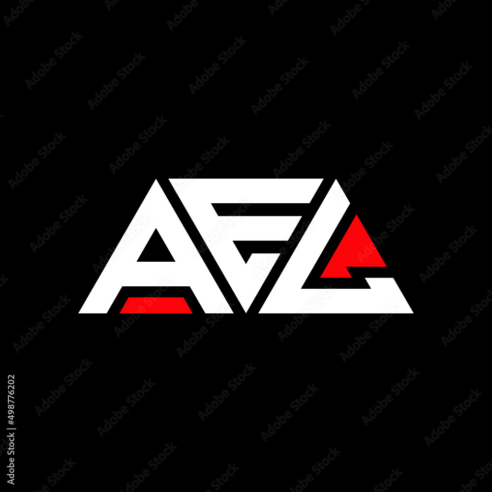 AEL letter logo design with polygon shape. AEL polygon and cube shape ...