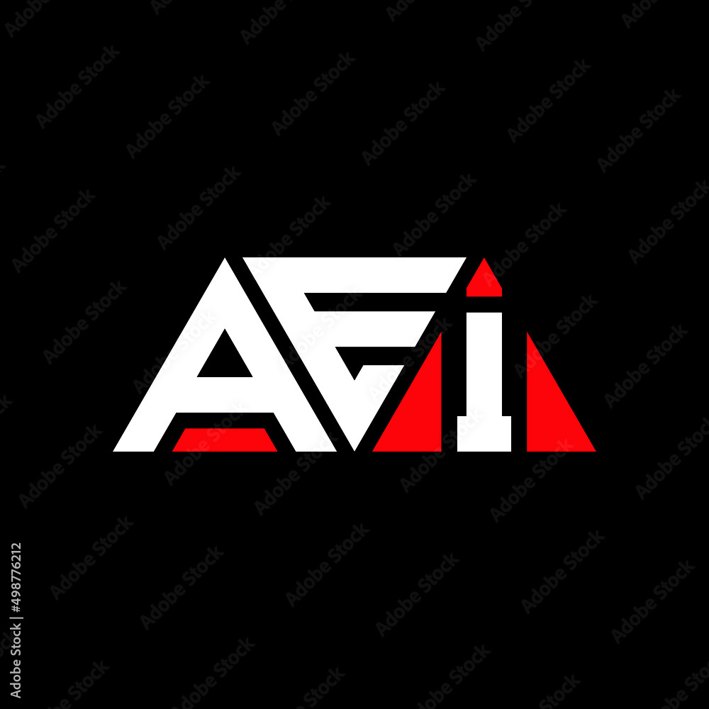AEI letter logo design with polygon shape. AEI polygon and cube shape ...