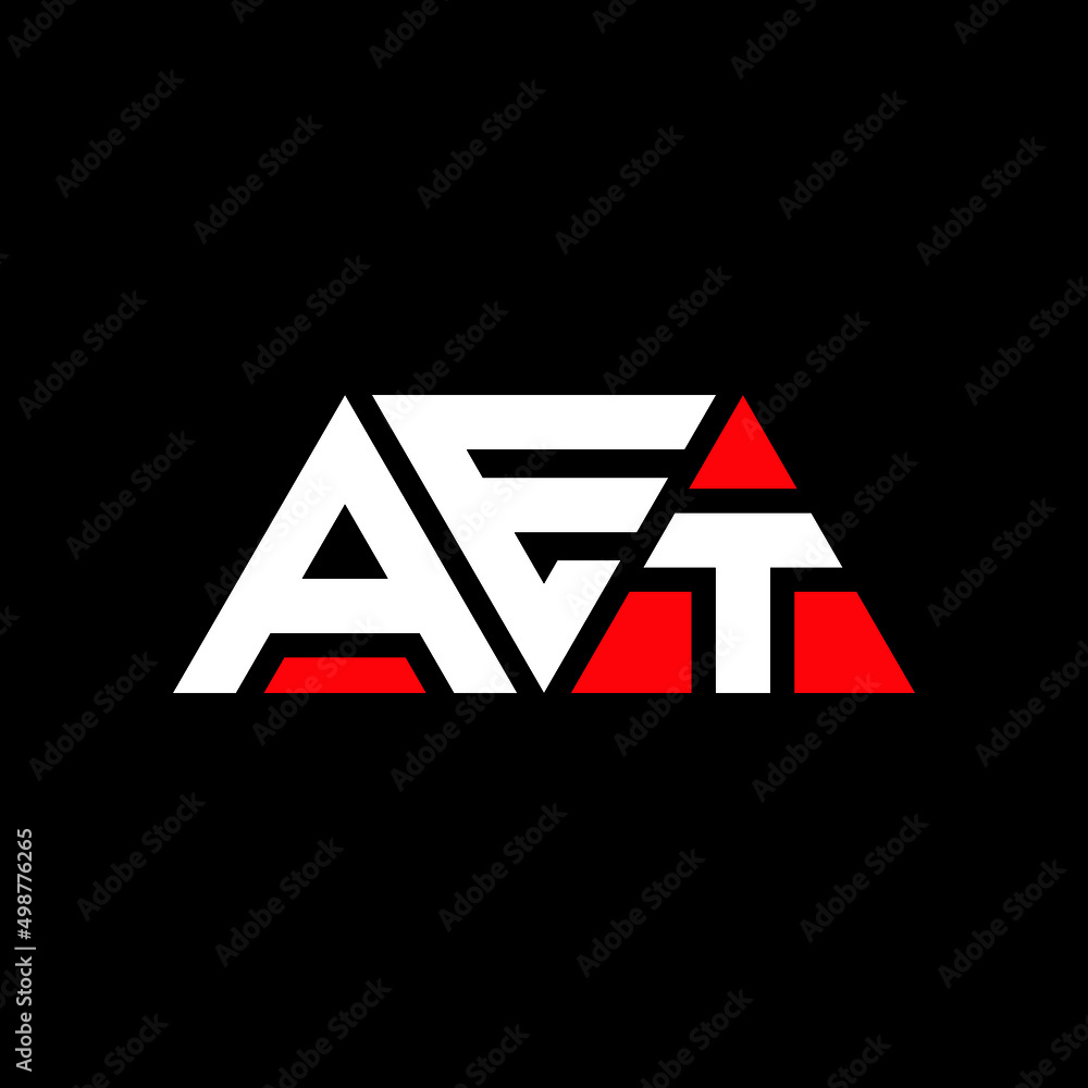 AET letter logo design with polygon shape. AET polygon and cube shape ...