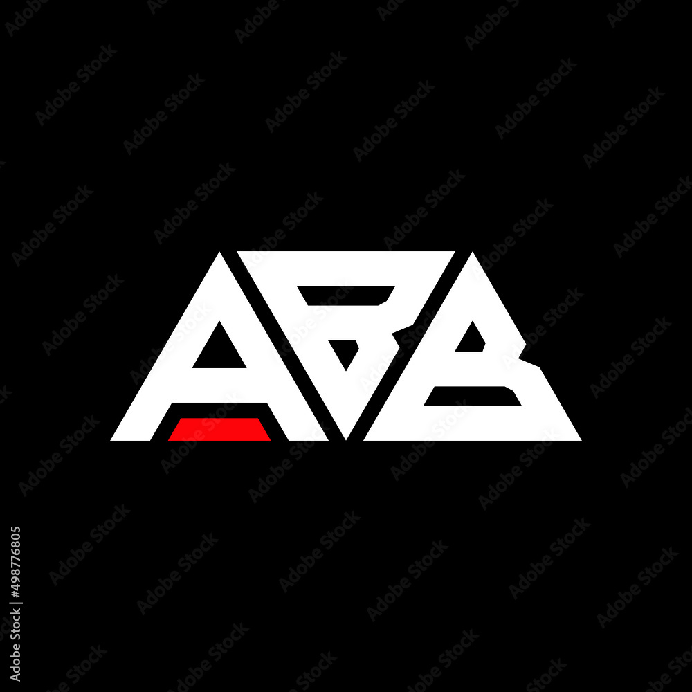 ABB letter logo design with polygon shape. ABB polygon and cube shape ...