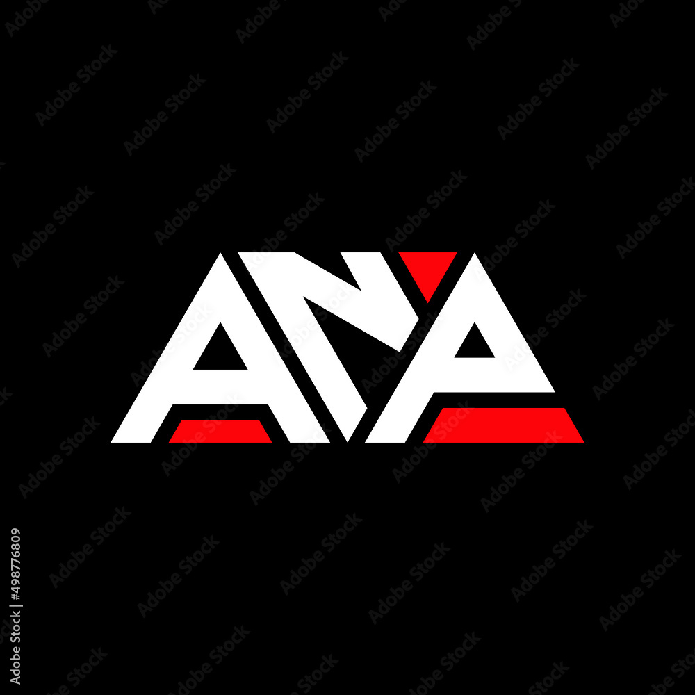 ANP letter logo design with polygon shape. ANP polygon and cube shape ...