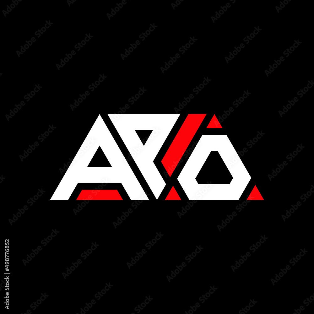 APO letter logo design with polygon shape. APO polygon and cube shape ...
