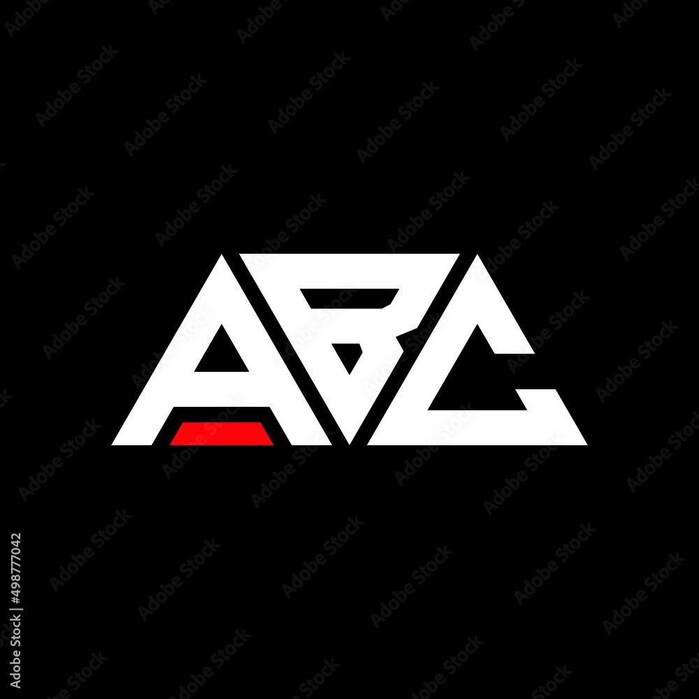 ABC letter logo design with polygon shape. ABC polygon and cube shape ...