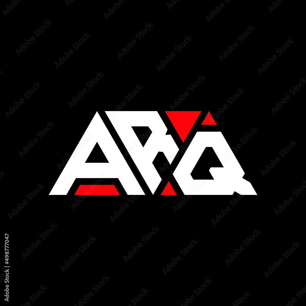 ARQ letter logo design with polygon shape. ARQ polygon and cube shape ...