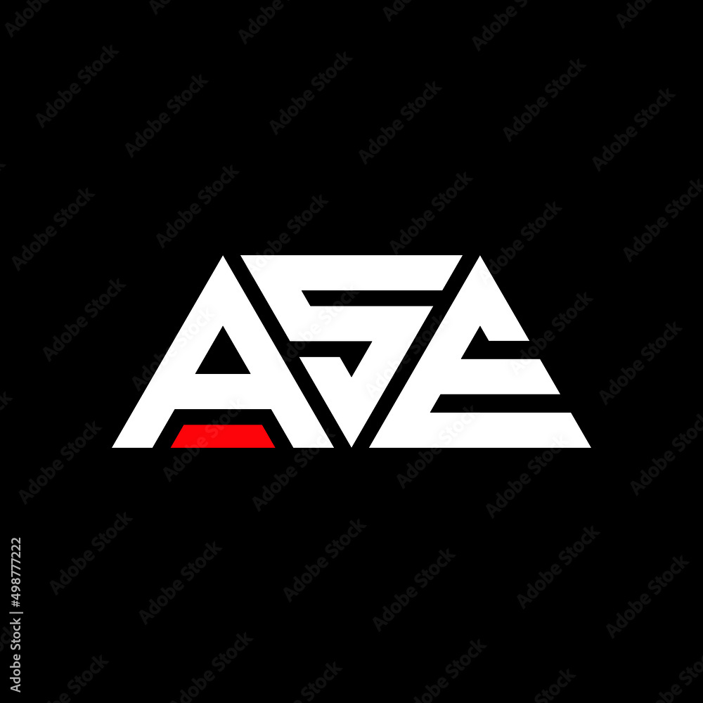 ASE letter logo design with polygon shape. ASE polygon and cube shape ...