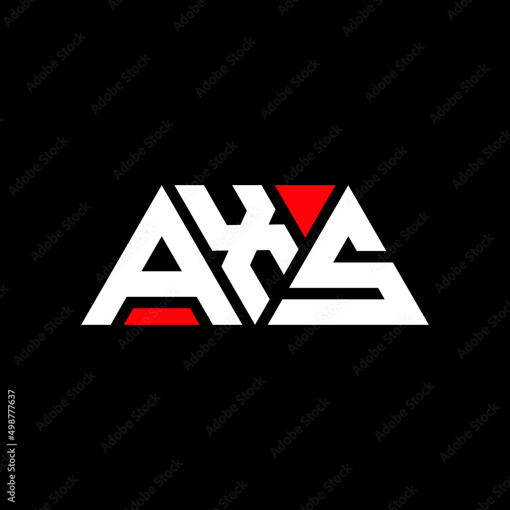 AXS letter logo design with polygon shape. AXS polygon and cube shape ...