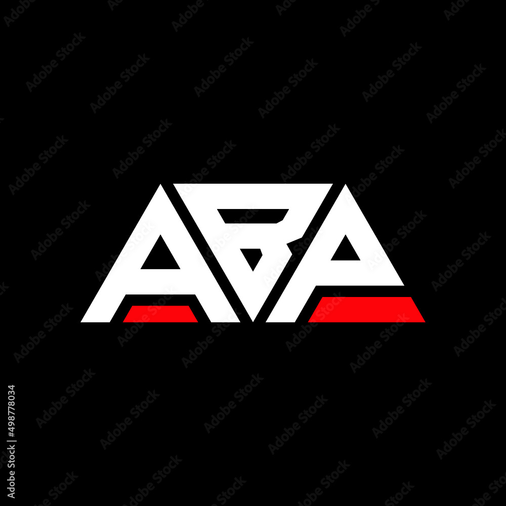 ABP letter logo design with polygon shape. ABP polygon and cube shape ...