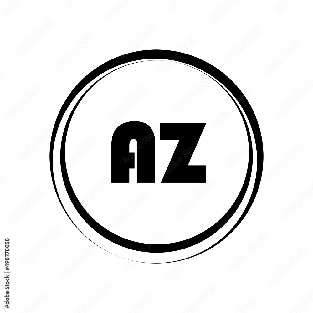 AZ,AZ Logo, A Z letter logo design with creative circle ,company ...
