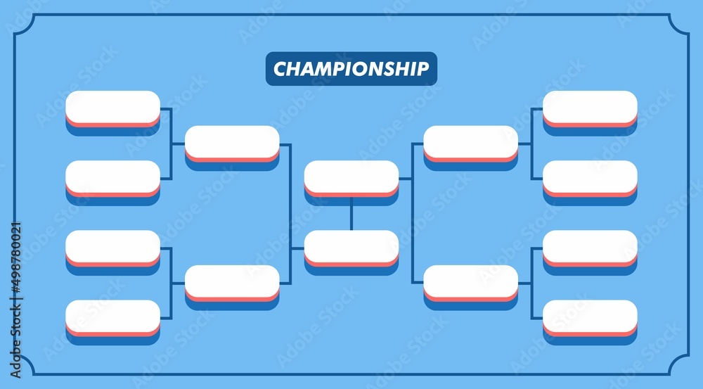 sport game tournament championship contest stage layout, double ...