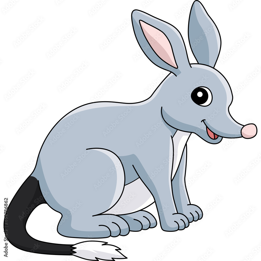 Bilby Animal Cartoon Colored Clipart Illustration Stock Vector | Adobe ...