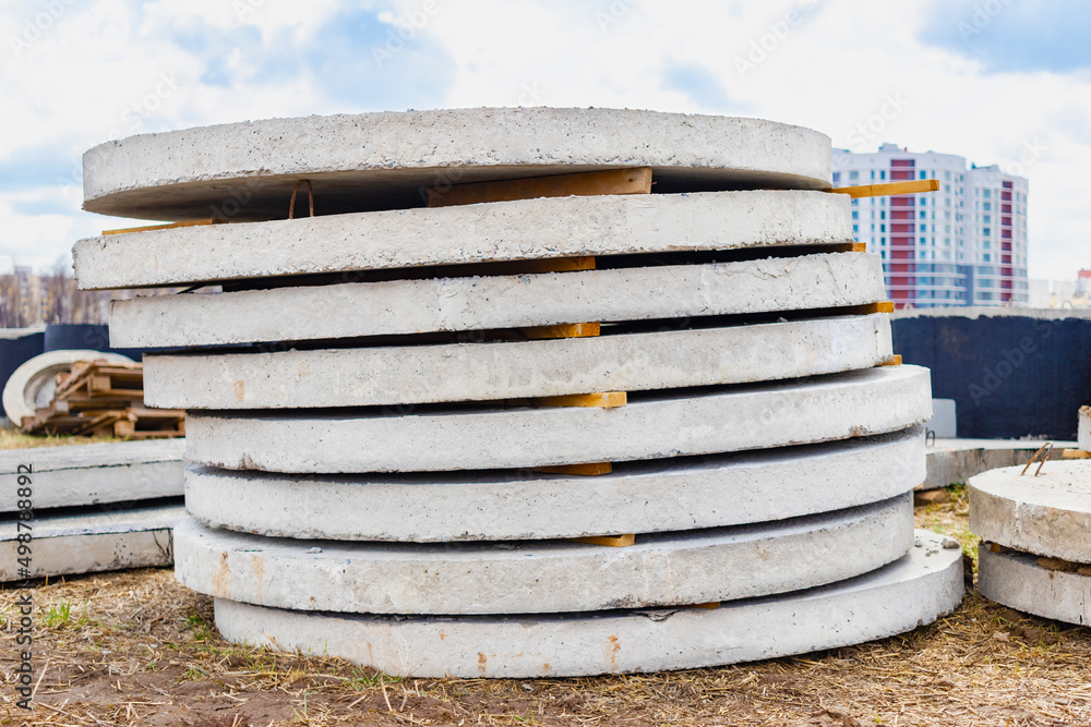 Reinforced concrete rings for the installation of underground wells at ...