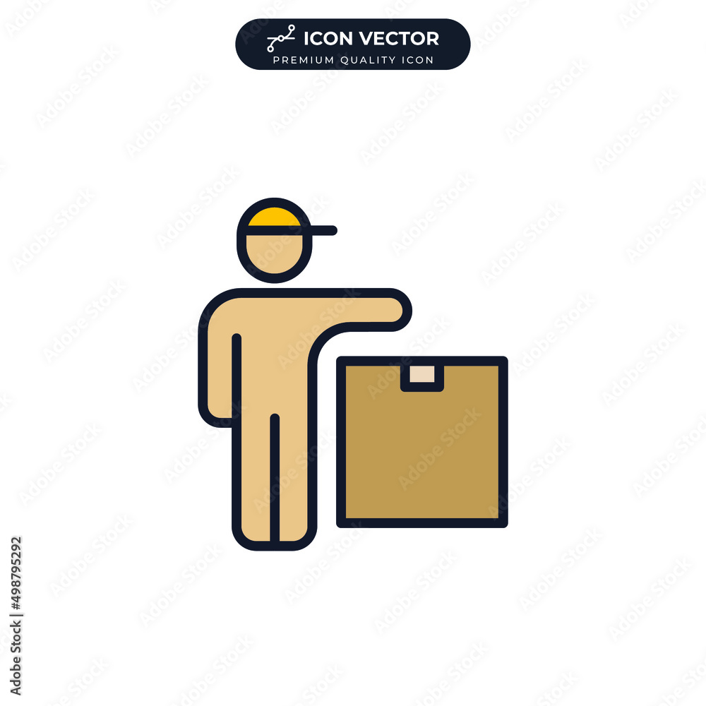 courier icon symbol template for graphic and web design collection logo ...